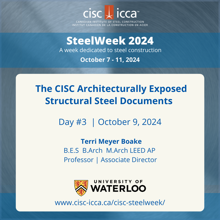 The CISC Architecturally Exposed Structural Steel Documents – CISC ...