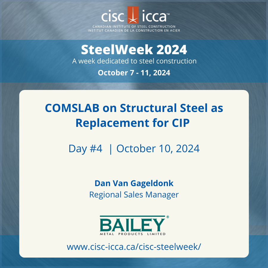 COMSLAB on Structural Steel as Replacement for CIP – CISC Steel Store