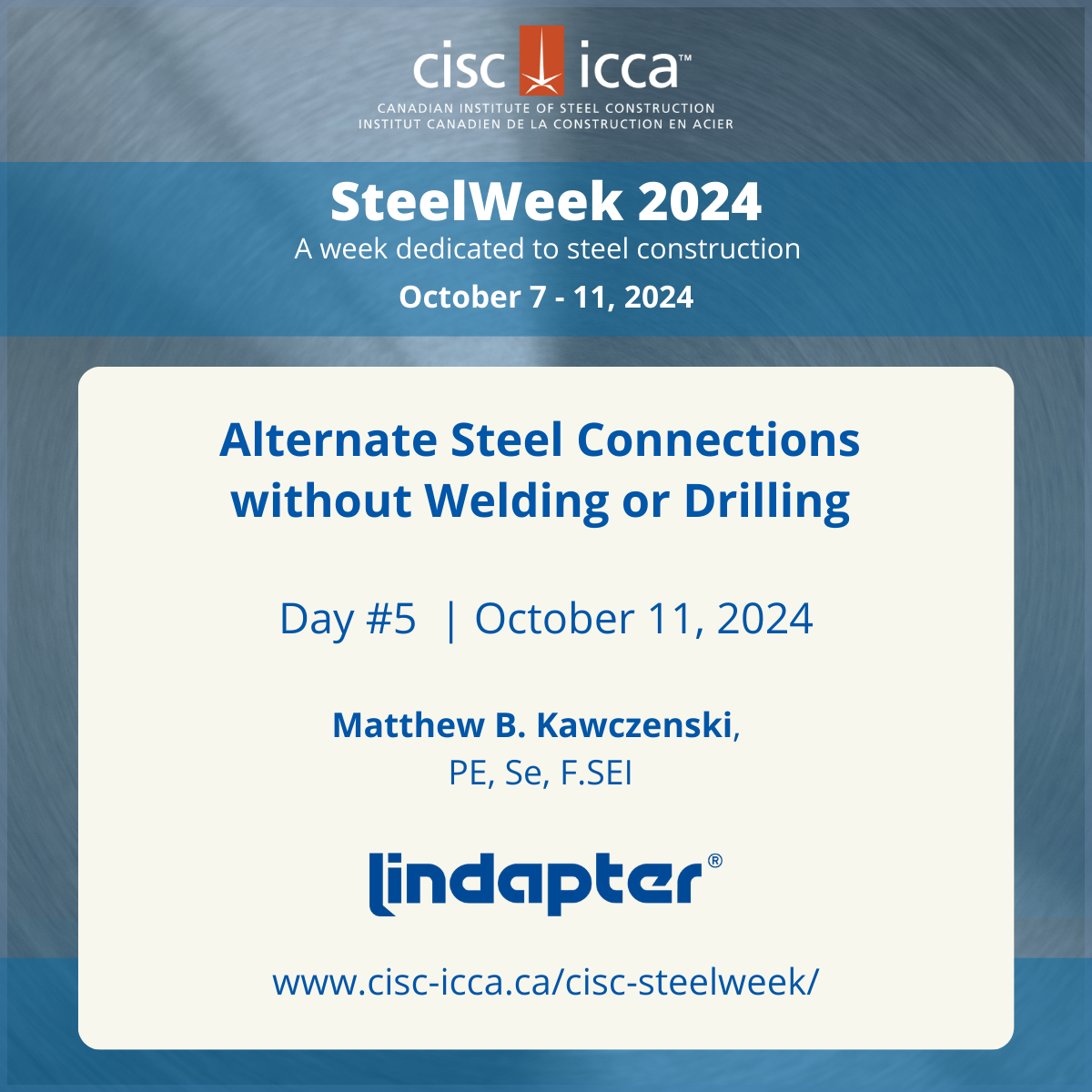 Alternate Steel Connections without Welding or Drilling – CISC Steel Store