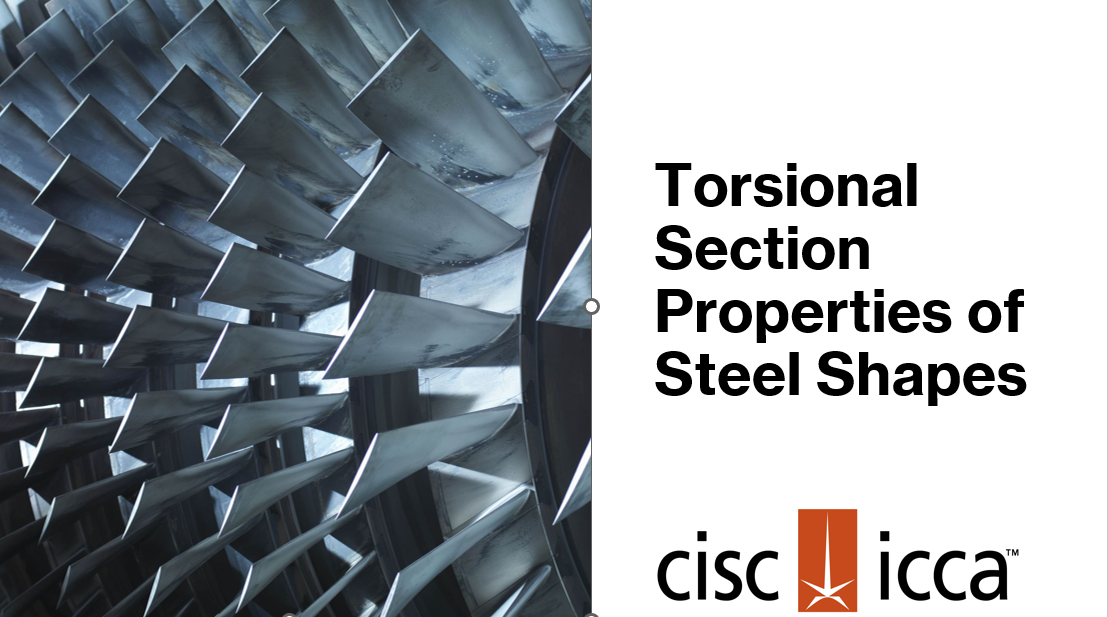 Torsional Properties of Steel Shapes – CISC Steel Store